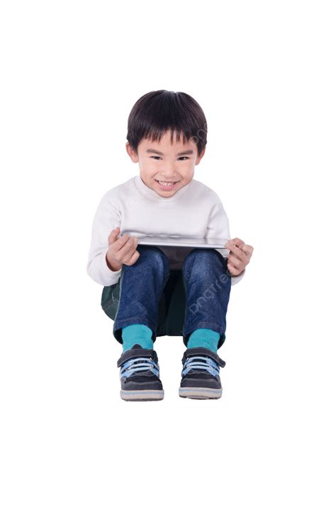 Cute Boy Loves His Touchpad Eye Boy Clipart Eye Clipart Asian Png