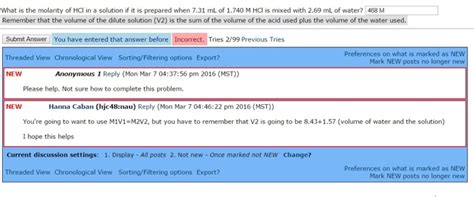 Solved What Is The Molarity Of HCL In A Solution If It Is Chegg Com
