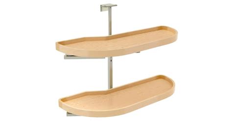 Rev A Shelf WLS R Wood Classic Tier W Girasolo Pivoting Lazy Susan For Right Door