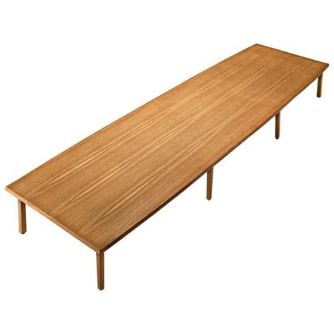 Danish Teak Rounded Corners Rectangle Dining Table One Hide Away Board Leaf Mint For Sale At