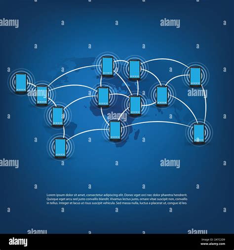Mobile Network Connections Technology Background Cloud Computing Design Concept With Mesh And