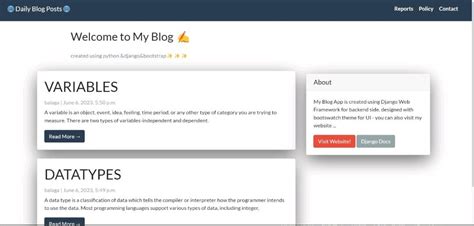Sravani Balaga On Linkedin Task 53 Build A Blog Project Using Htmlcss