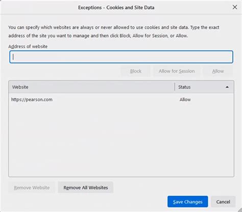 Firefox Accept Cookies