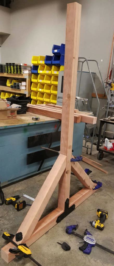 Diy Porch Swing Progress 4 438x1024 Building Strong