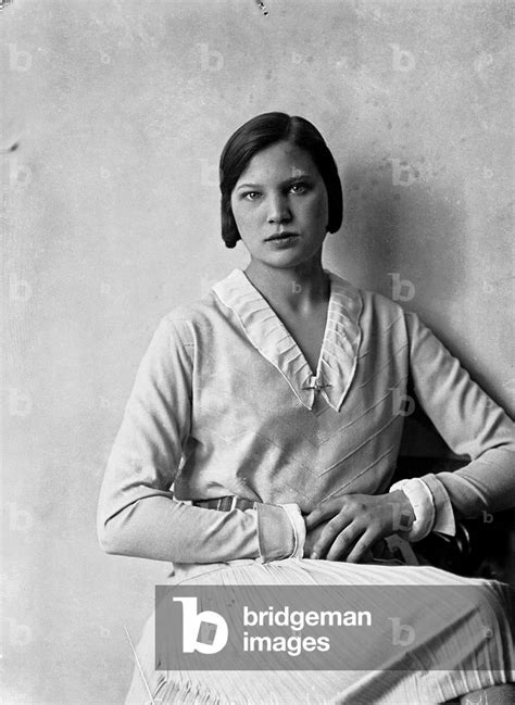 Image Of Portrait Of Marion Wulz In Dress Designed By Anita Pittoni By