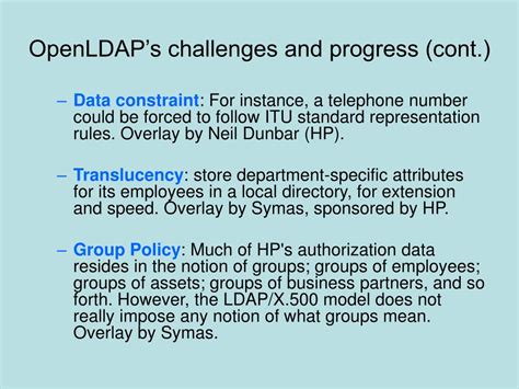 Ppt Openldap Enterprise Features Powerpoint Presentation Free Download Id559434