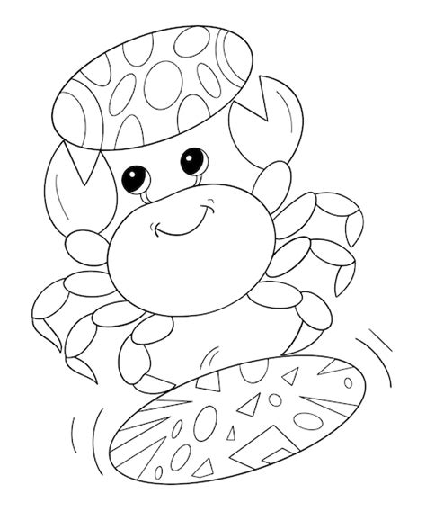 Premium Vector Easter Crap Coloring Page