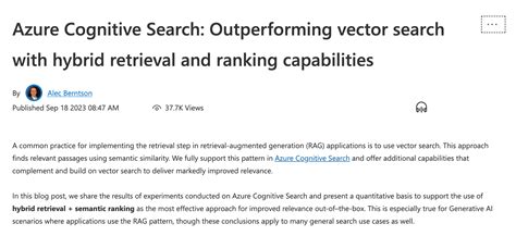 Introducing Hybrid Search And Rerank To Improve The Retrieval Accuracy