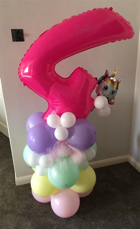Single Number Balloon Stack Sweetie B