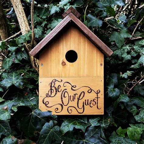 Already Engraved Reduced Bird Box Wooden Nesting Box Be Etsy Bird