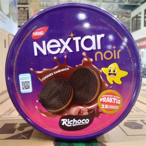 Jual Nextar Noir Cookies Sandwich Richoco Biskuit Cokelat Kaleng 105 Gram Jakarta Pusat