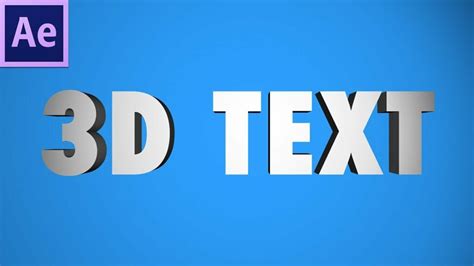 Mastering 3d Text Animation In Adobe After Effects A Comprehensive Tutorial