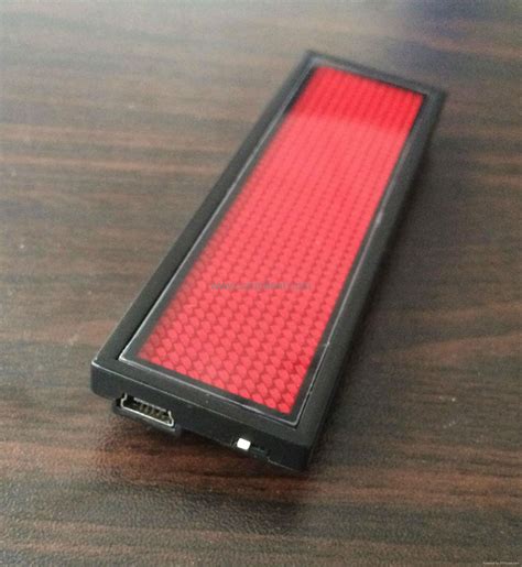 USB Rechargeable Programmable Led Name Badge B1248R Radiant China Manufacturer Other