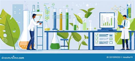 Scientists Collaborate In A Well Lit Lab Royalty Free Stock Image 325868824