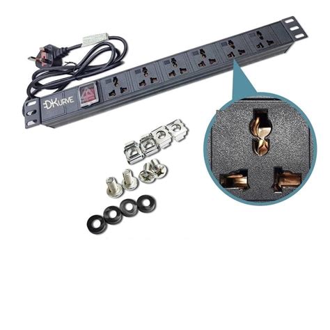 Buy 6 Way Horizontal Universal Socket Power Distribution Unit Uk Type For Rack Server Rack Pdu