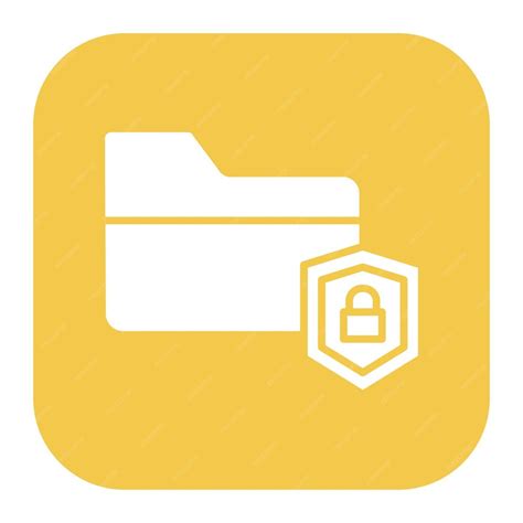 Premium Vector Secured Folder Vector Illustration