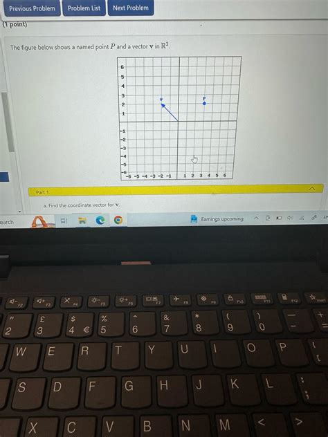 solved the figure below shows a named point p ﻿and a vector