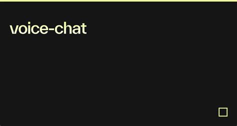 Voice Chat Codesandbox