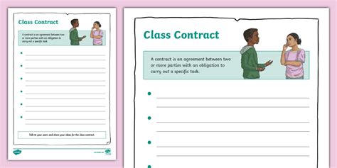 Back To School Class Contract Ks2 Teacher Made Twinkl