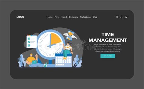 Productivity Boosting Concept Flat Vector Illustration Stock Vector