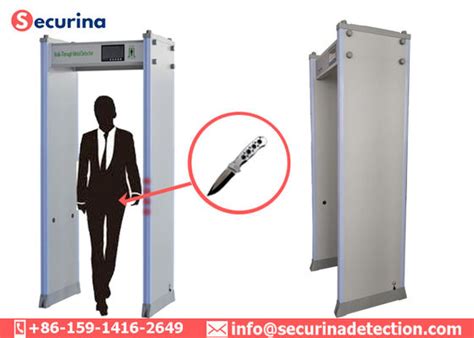 Walk Through Magnetometer Metal Detector Gate Security Check With 6 Led Display