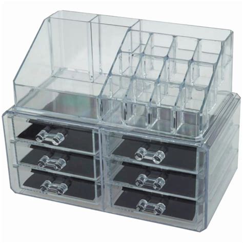 ᐉ Бокс для зберігання косметики на 6 ящиків Прозорий 18775541 • Краща ціна в Києві Україні