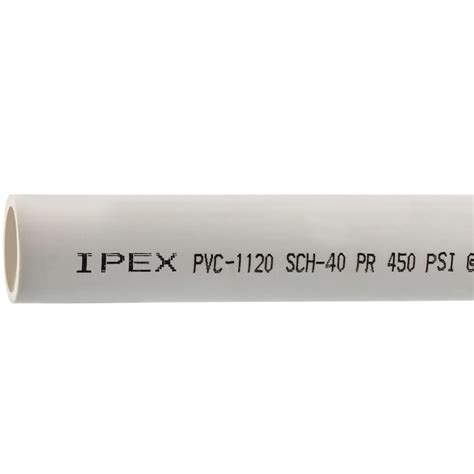 Ipex 1 In X 10 Ft 450 Psi Schedule 40 Pvc Pipe In The Pvc Pipe And Fittings Department At