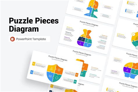 Puzzle Pieces Diagram PowerPoint Template Presentation Template