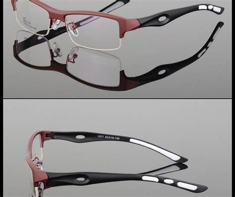 Bclear Mens Eyeglasses Tr90 Half Frame Square Sports 1077 Mens Eyeglasses Eyewear Frames