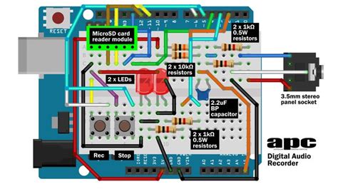 Arduino Recorder Circuit Diagram