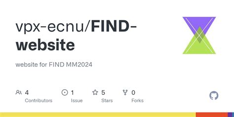GitHub Vpx Ecnu FIND Website Website For FIND MM