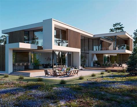 House In The Forest 3 0 On Behance Modern Architecture House House Outside Design