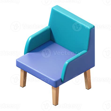 Standout Tropical Isometric Diagram Of A Simple Chair Clean Lines Flat Color With Scalable