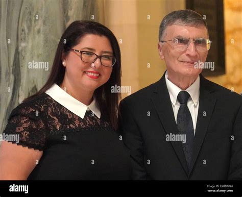 Derya Taskn Left And Nobel Laureate Professor Aziz Sancar Attends In