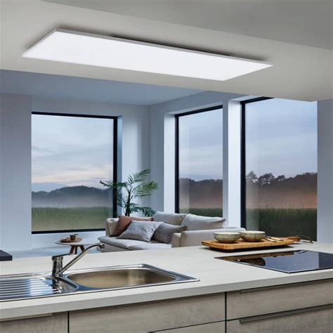 Turcona Z Wide Rectangular Led Ceiling Fitting 900061 The Lighting Superstore