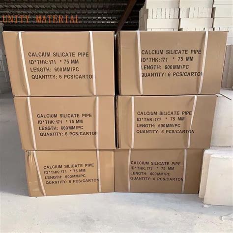 Thermal Insulation Calcium Silicate Pipe Cover Cladding For High