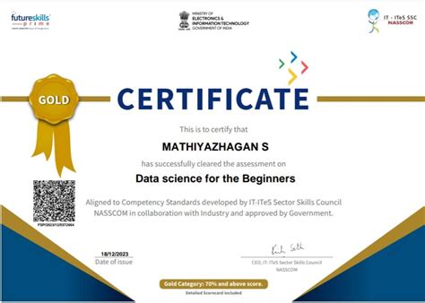 Mathiyazhagan S On Linkedin Datascience Futureskillprime Nasscomcertified