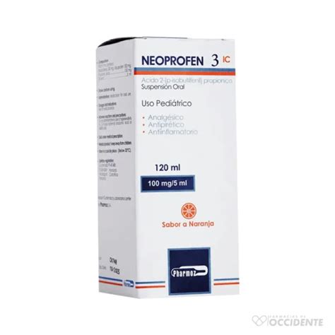 Neoprofen Jarabe 100mg5ml X 120ml Farmacias De Occidente