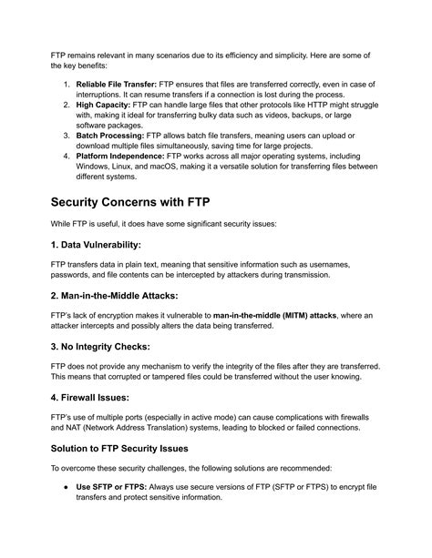 File Transfer Protocol Ftp In Computer Networks A Complete Guidepdf