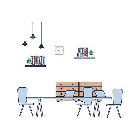 회의실에서 컴퓨터와 차트에서 이야기하고 일하는 비즈니스 직원 회의 방 팀워크 Png 일러스트 및 벡터 에 대한 무료 다운로드 Pngtree