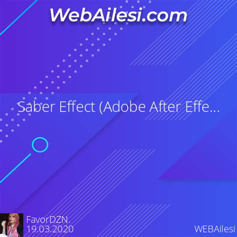 Saber Effect Adobe After Effect Webailesi Com