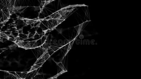 Abstract Motion Digital Polygon Random Digits Plexus Data Networks