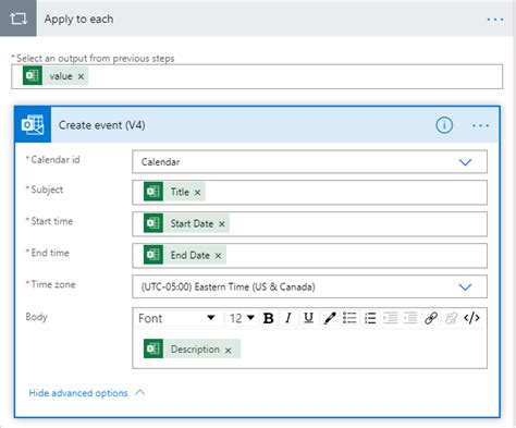 Creating Outlook Events From A Onedrive Excel Spreadsheet Aric Levins Digital Transformation Blog