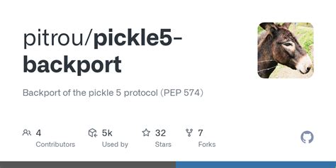 github pitrou pickle5 backport backport of the pickle 5 protocol pep 574