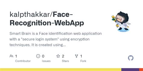 Github Kalpthakkar Face Recognition Webapp Smart Brain Is A Face Identification Web