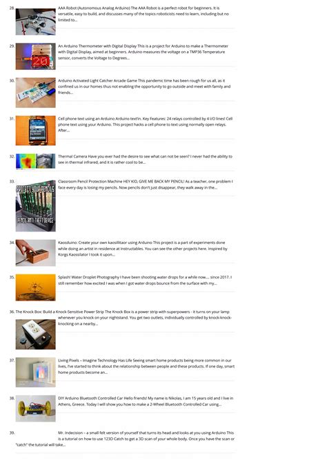 Arduino Uno Projects List In Pdf Offline Downloadable Use Arduino For Projectspdf