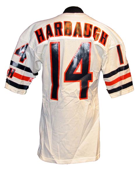 Lot Detail 1987 Jim Harbaugh Chicago Bears Game Used Road Jersey