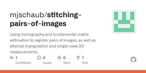 Github Mjschaubstitching Pairs Of Images Using Homography And