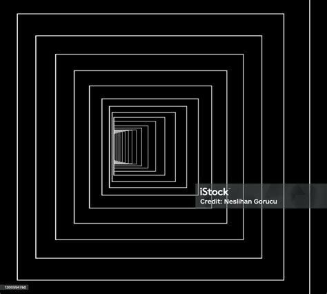 검은 색 배경에 수평 및 수직 병렬 흰색 선입니다 3d 일러스트레이션 직사각형에 대한 스톡 벡터 아트 및 기타 이미지 직사각형 프레임 기하 도형 Istock