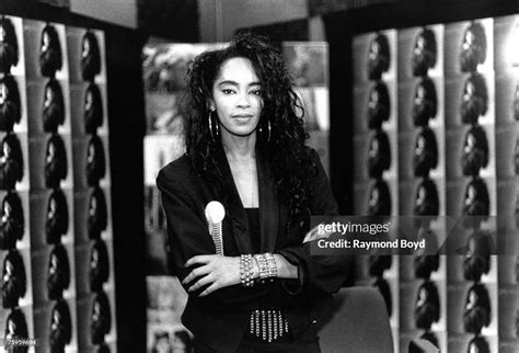 Singer Songwriter And Dancer Jody Watley Poses For Photos On The Set